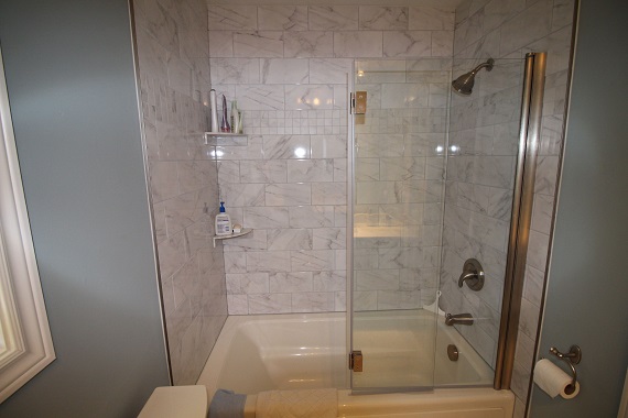 Ceramic Tile Floor (Tub) + Walls - Bathroom Remodelling & Renovation